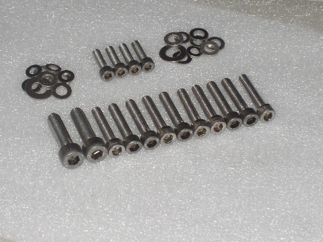 BMW R1100GS Stainless Engine / Gearbox Casings Allen Screws upgrade kit ...