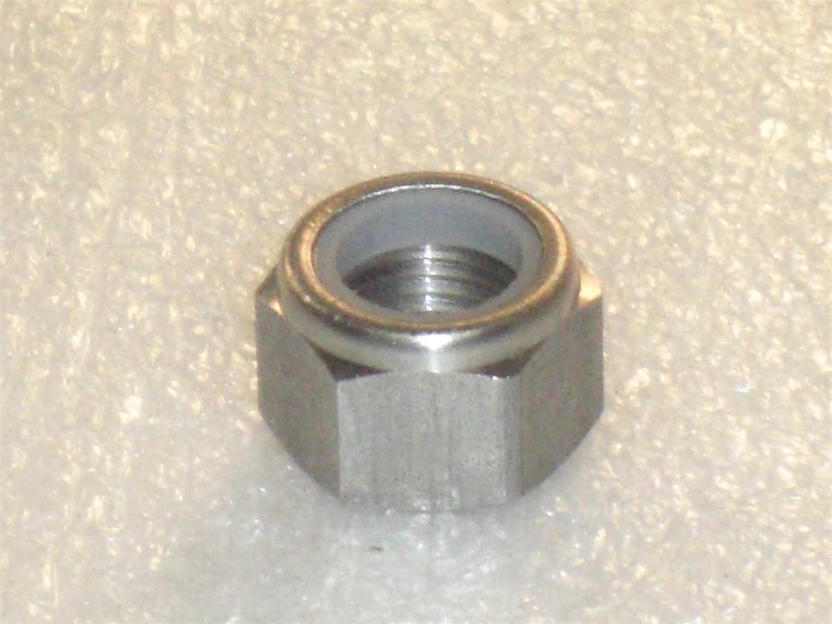 M12 x 1.25 Nyloc Nut reduced hex 17mm DIN 985F A1 - Stig Fasteners Ltd