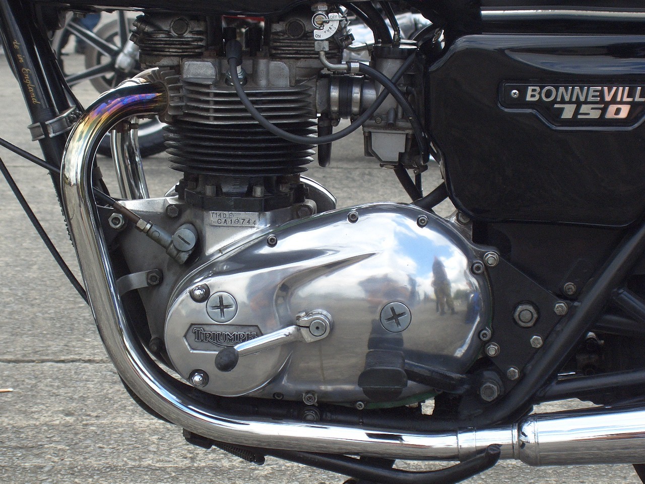 Triumph Bonneville T120 / T140 1968-83 Engine Covers Stainless UNC ...