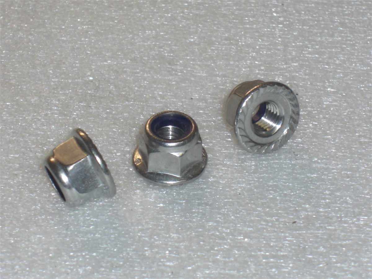 M6 Flange Nyloc Nut DIN 6926 A2 - Stig Fasteners Ltd