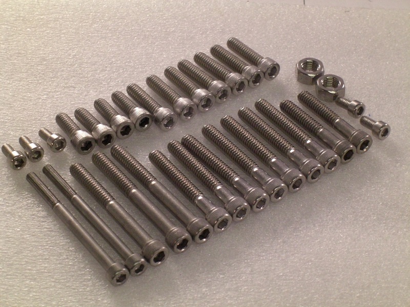 BSA C15 B40 Engine Covers Stainless BSF socket capscrew kit - Stig ...